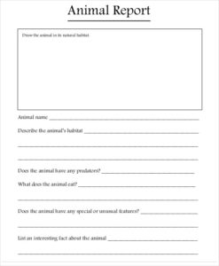 Animal Report Template (6) - PROFESSIONAL TEMPLATES | PROFESSIONAL ...
