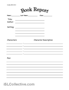 High School Book Report Template (2) - PROFESSIONAL TEMPLATES ...