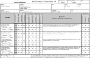 High School Report Card Template (1) - PROFESSIONAL TEMPLATES ...