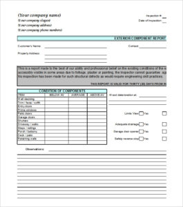 Home Inspection Report Template (8) - PROFESSIONAL TEMPLATES ...