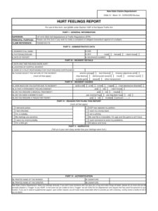 Hurt Feelings Report Template (17) - PROFESSIONAL TEMPLATES ...