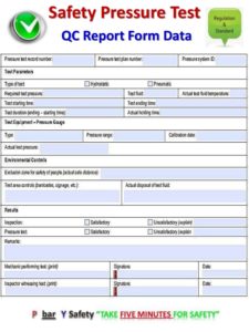 Hydrostatic Pressure Test Report Template (3) - PROFESSIONAL TEMPLATES ...