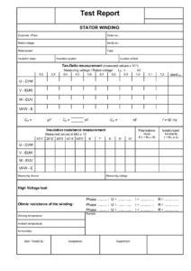 Megger Test Report Template (8) - PROFESSIONAL TEMPLATES | PROFESSIONAL ...