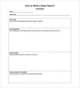 News Report Template (5) - PROFESSIONAL TEMPLATES | PROFESSIONAL TEMPLATES
