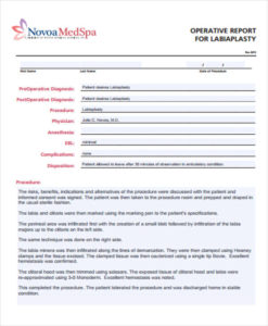 Operative Report Template (6) - PROFESSIONAL TEMPLATES | PROFESSIONAL ...