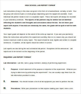 Physics Lab Report Template (1) - PROFESSIONAL TEMPLATES | PROFESSIONAL ...