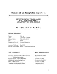 School Psychologist Report Template - PROFESSIONAL TEMPLATES ...