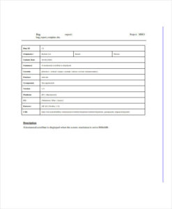 Bug Report Template Xls (1) - PROFESSIONAL TEMPLATES | PROFESSIONAL ...