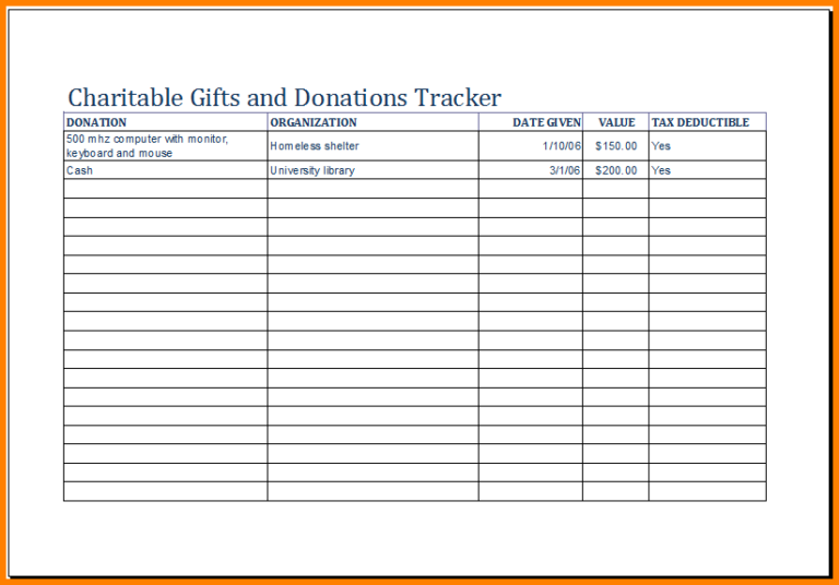 Donation Report Template - PROFESSIONAL TEMPLATES | PROFESSIONAL TEMPLATES
