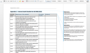 Iso 9001 Internal Audit Report Template (1) - PROFESSIONAL TEMPLATES ...