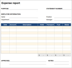 Microsoft Word Expense Report Template (6) - PROFESSIONAL TEMPLATES ...