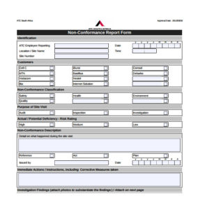 Ncr Report Template (1) - PROFESSIONAL TEMPLATES | PROFESSIONAL TEMPLATES