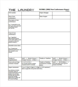 Ncr Report Template (6) - PROFESSIONAL TEMPLATES | PROFESSIONAL TEMPLATES
