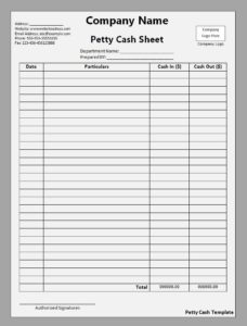 Petty Cash Expense Report Template (1) - PROFESSIONAL TEMPLATES ...
