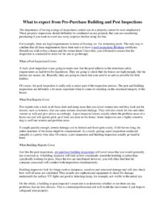 Pre Purchase Building Inspection Report Template (3) - PROFESSIONAL ...