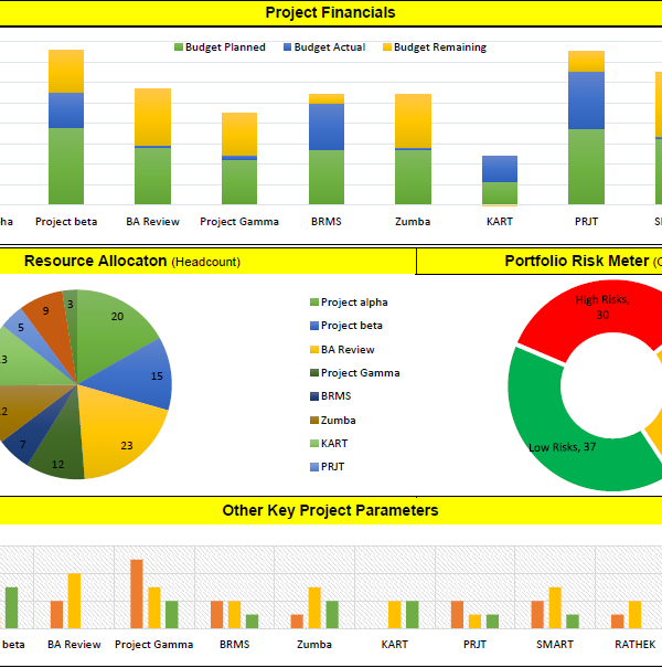 Project Status Report Dashboard Template (1) - PROFESSIONAL TEMPLATES ...