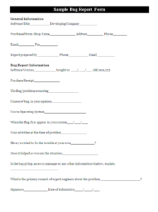 Software Problem Report Template (2) - PROFESSIONAL TEMPLATES ...