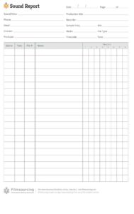 Sound Report Template (1) - PROFESSIONAL TEMPLATES | PROFESSIONAL TEMPLATES