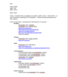 Speech And Language Report Template (1) - PROFESSIONAL TEMPLATES ...