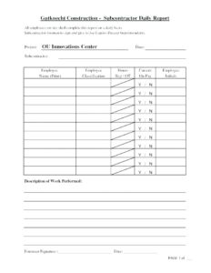 Superintendent Daily Report Template (1) - PROFESSIONAL TEMPLATES ...