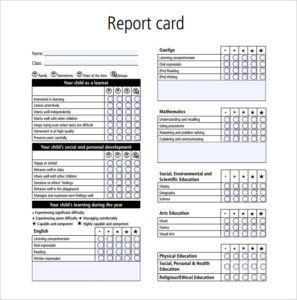 Boyfriend Report Card Template (7) - PROFESSIONAL TEMPLATES ...