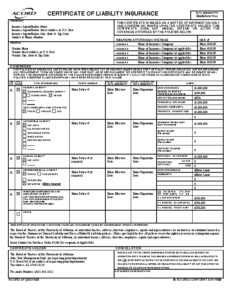 Certificate Of Liability Insurance Template - PROFESSIONAL TEMPLATES ...