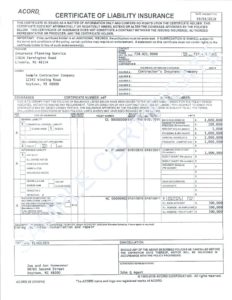 Certificate Of Liability Insurance Template - PROFESSIONAL TEMPLATES ...