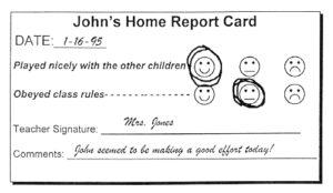 Daily Report Card Template For Adhd (7) - PROFESSIONAL TEMPLATES ...