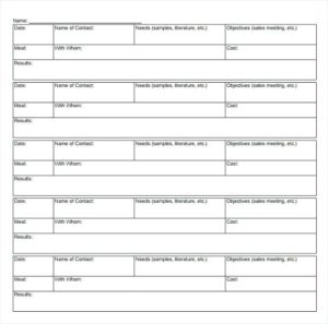 Daily Sales Call Report Template Free Download (1) - PROFESSIONAL ...