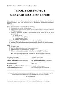 Engineering Progress Report Template - PROFESSIONAL TEMPLATES ...