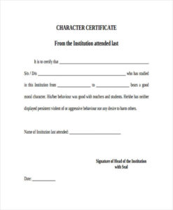 Good Conduct Certificate Template (4) - PROFESSIONAL TEMPLATES ...