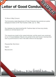 Good Conduct Certificate Template (5) - PROFESSIONAL TEMPLATES ...