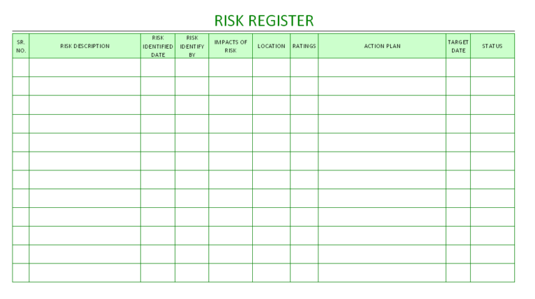 Incident Report Register Template - PROFESSIONAL TEMPLATES ...