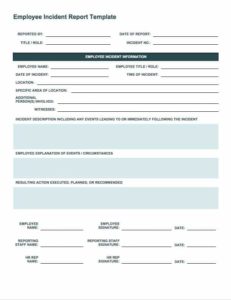 Incident Report Template Itil (4) - PROFESSIONAL TEMPLATES ...