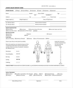 Injury Report Form Template (2) - PROFESSIONAL TEMPLATES | PROFESSIONAL ...