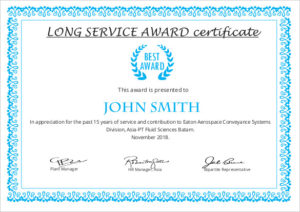 Long Service Certificate Template Sample (7) - PROFESSIONAL TEMPLATES ...