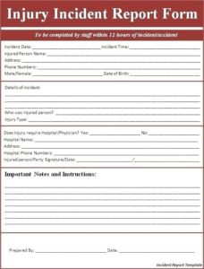 Ohs Incident Report Template Free (2) - PROFESSIONAL TEMPLATES ...