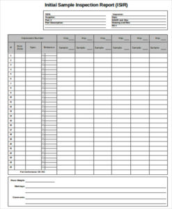 Part Inspection Report Template (5) - PROFESSIONAL TEMPLATES ...