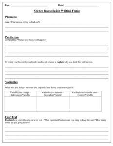 Science Report Template Ks2 (1) - PROFESSIONAL TEMPLATES | PROFESSIONAL ...