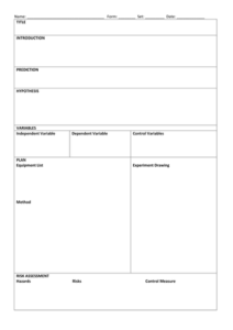 Science Report Template Ks2 (4) - PROFESSIONAL TEMPLATES | PROFESSIONAL ...