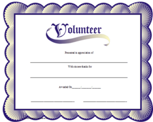 Volunteer Award Certificate Template (2) - PROFESSIONAL TEMPLATES ...