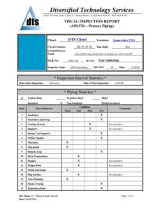 Welding Inspection Report Template (6) - PROFESSIONAL TEMPLATES ...