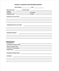 Work Summary Report Template (7) - PROFESSIONAL TEMPLATES ...