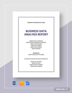Business Analyst Report Template (1) - PROFESSIONAL TEMPLATES ...