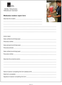 Medication Incident Report Form Template (4) - PROFESSIONAL TEMPLATES ...