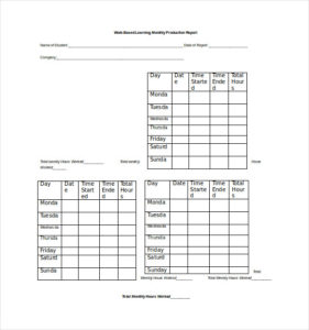 Monthly Productivity Report Template (1) - PROFESSIONAL TEMPLATES ...