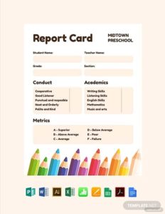 Preschool Weekly Report Template - PROFESSIONAL TEMPLATES ...