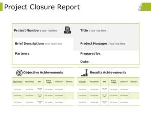 Project Closure Report Template Ppt (1) - PROFESSIONAL TEMPLATES ...