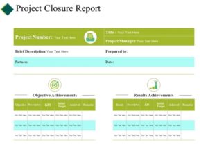 Project Closure Report Template Ppt (5) - PROFESSIONAL TEMPLATES ...