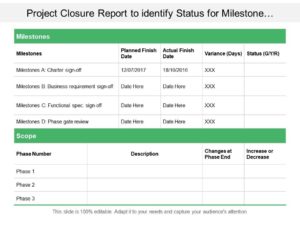 Project Closure Report Template Ppt (6) - PROFESSIONAL TEMPLATES ...
